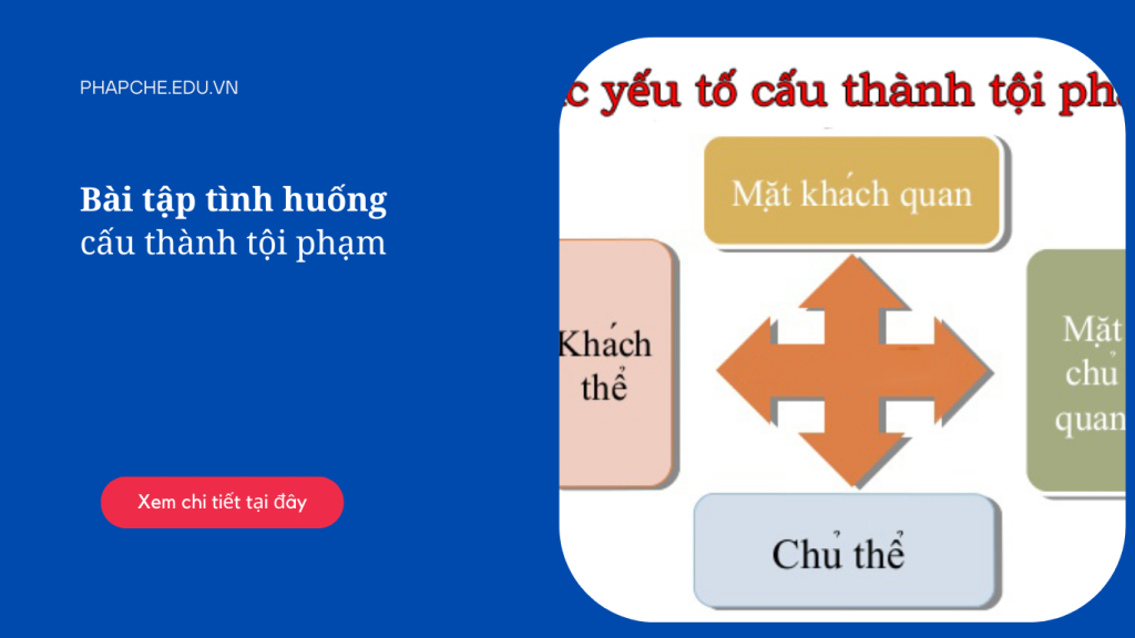 Bài tập tình huống cấu thành tội phạm có đáp án