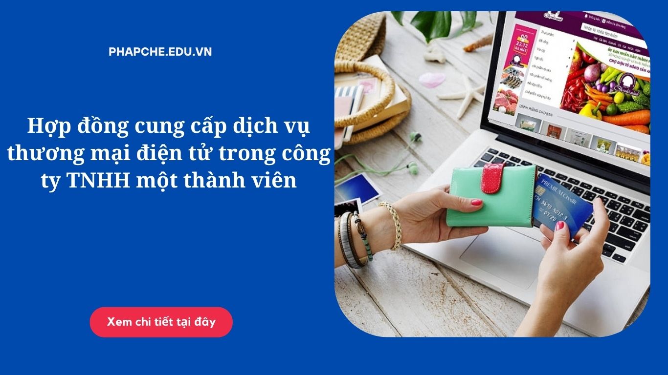 Hợp đồng Cung Cấp Dịch Vụ Thương Mại điện Tử Trong Công Ty Tnhh Một